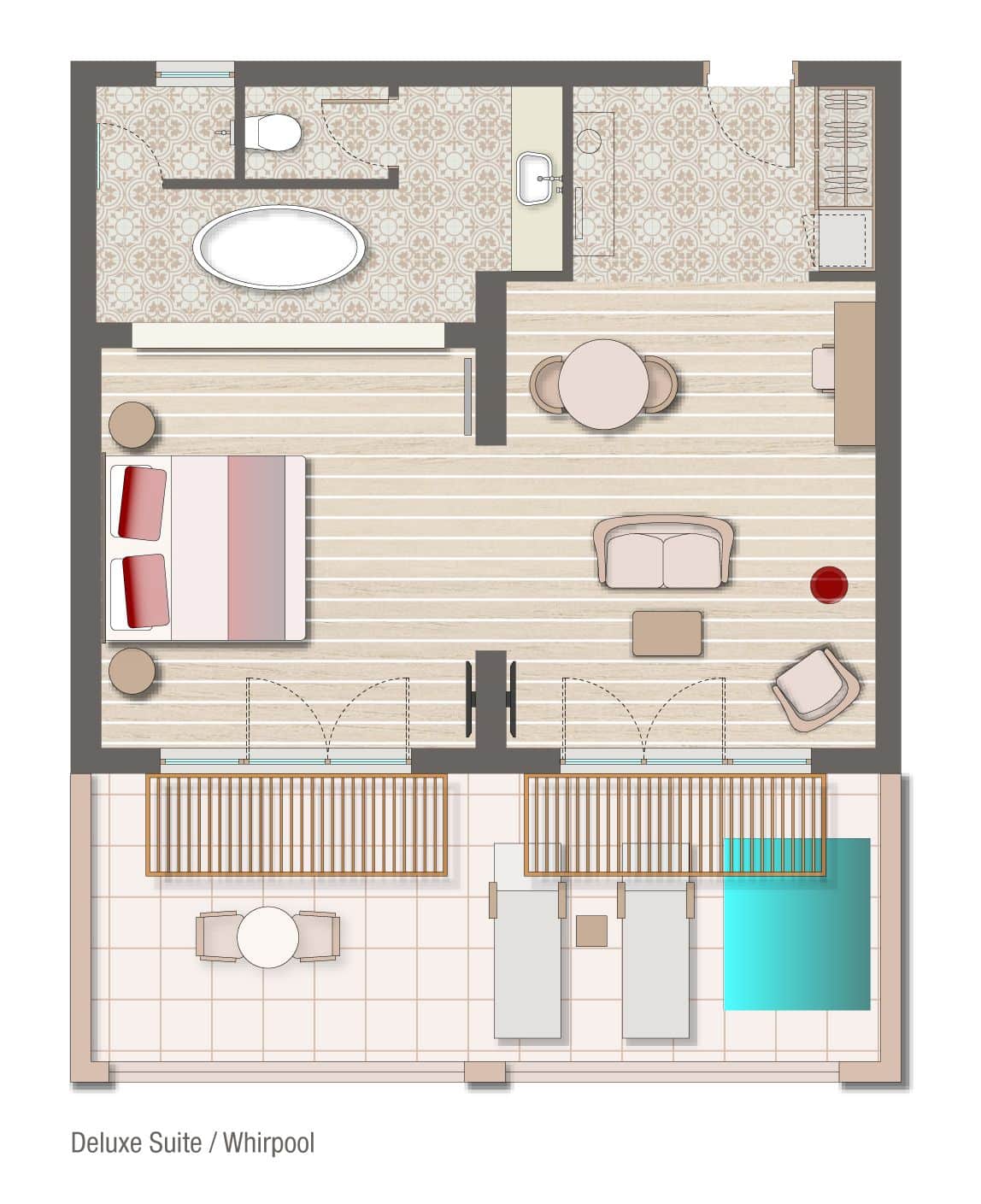 Deluxe Sea View Suite with Whirlpool | Nido, Mar-Bella Collection