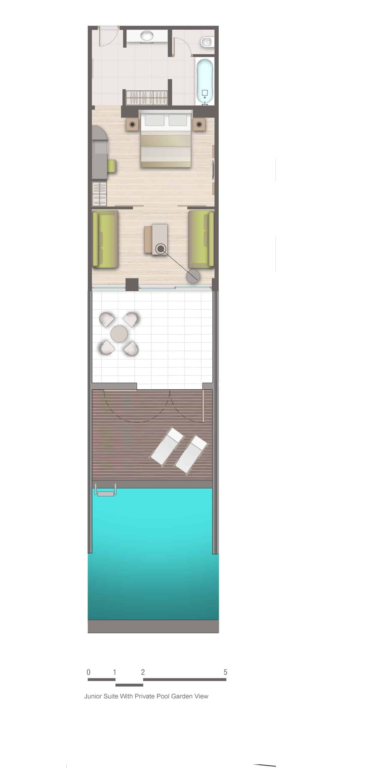 Junior Suite with Private Pool Corfu w/ Garden View | MarBella